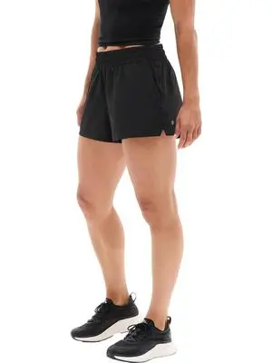 Athleta Weekender Mid Rise 3" Run Short - Black