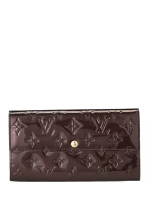 LOUIS VUITTON Monogram Vernis Sarah Wallet - Purple