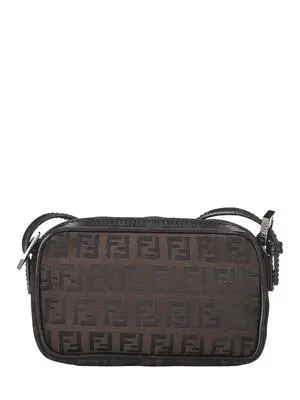 Fendi Zucchino Canvas Crossbody - Brown