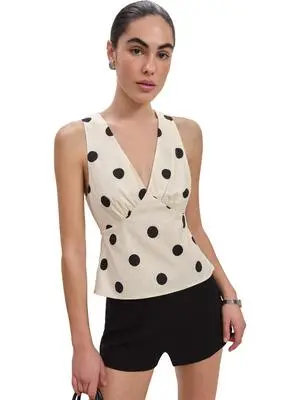 REFORMATION Meg Top Pluto Dot