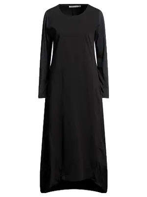 European Culture Midi Flared Dress - Black