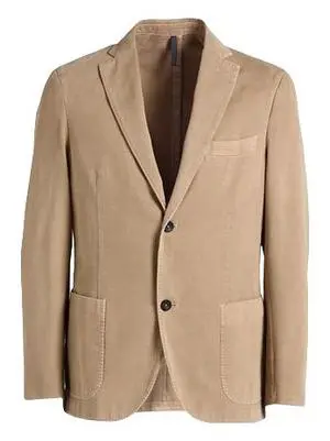 Montedoro Single-Breasted Cotton And Cashmere Blazer Camel