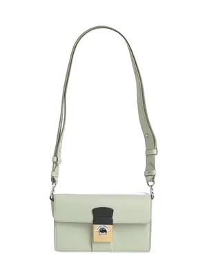 MAISON MARGIELA Shoulder Bag In Leather And Textile Fibers - Sage Green