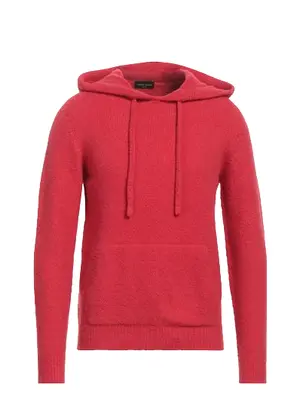 ROBERTO COLLINA Knitted Hoodie - Red