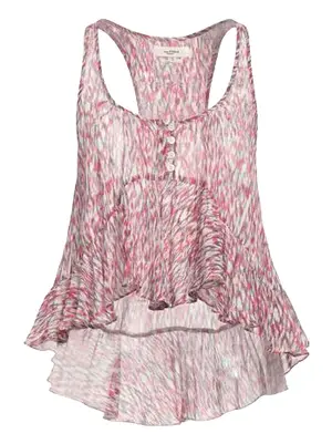 MARANT ETOILE Peplum Top - Pink