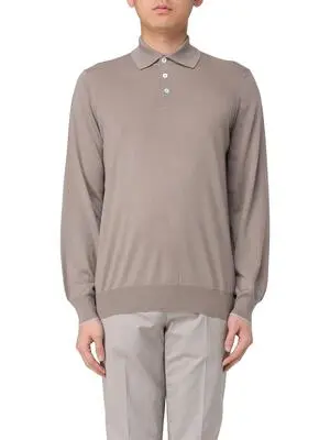 Brunello Cucinelli Brunello Cucinelli Long Sleeve Polo Shirt Grey
