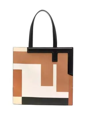 Fendi Medium Flip Tote Bag - Neutrals