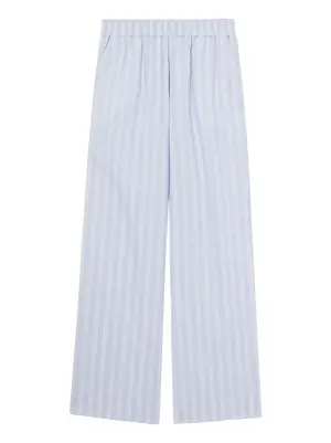 Remain Birger Christensen Striped Wide-leg Trousers - Blue