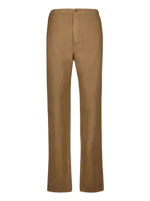 BOGLIOLI Boglioli Straight-Leg Linen Trousers
