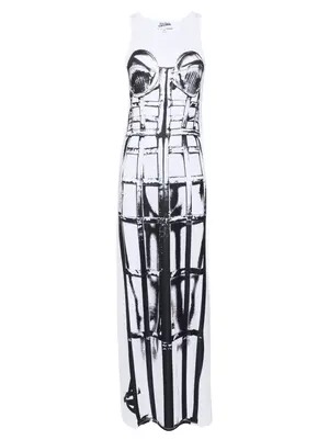 JEAN PAUL GAULTIER Cage Long Dress - White