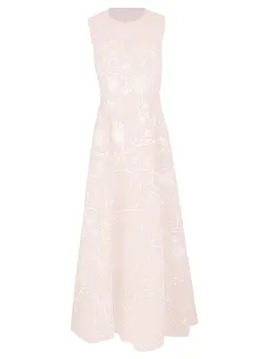 ADAM LIPPES Adam Lippes Eloise Floral-Embroidered Dress