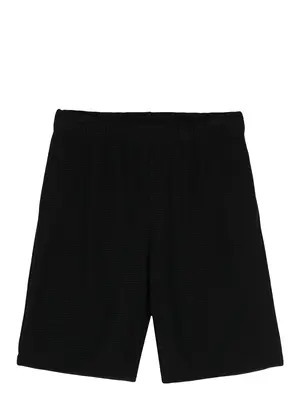 BLUE SKY INN Waffle-pattern Deck Shorts - Black