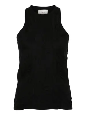 Coperni Gathered-detail Tank Top - Black