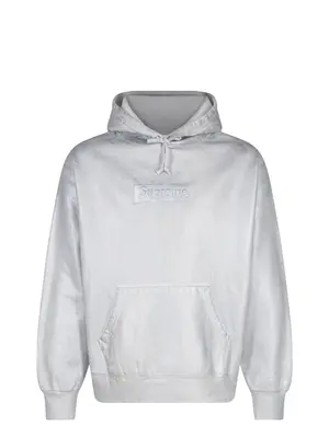 Supreme X Mm6 Maison Margiela Foil Box Logo Hoodie - White