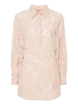 N°21 Corded-lace Blouse - Pink