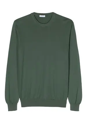 Boglioli Crew-neck Cotton Jumper - Green