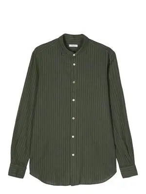 Boglioli Long-sleeves Striped Shirt - Green