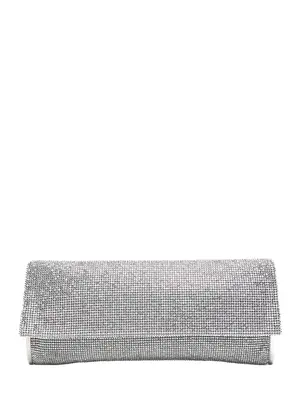 Benedetta Bruzziches Kate Rhinestoned Clutch - Silver