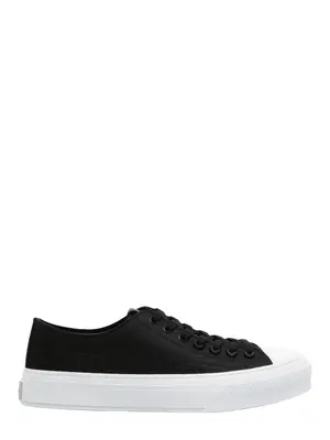 Givenchy City Low Logo-jacquard Sneakers - Black