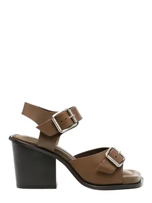 LEMAIRE 90mm Leather Sandals - Brown