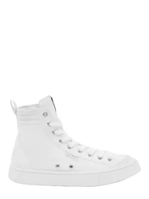 COURREGES Canvas High-top Sneakers - White