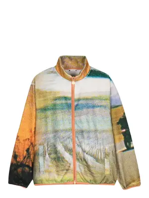 RASSVET Scenario-print Fleece Jacket - Green