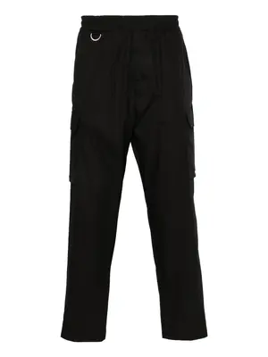 LOW BRAND Tapered Cropped Trousers - Black