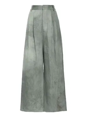 UMA WANG Paella Palazzo Trousers - Blue