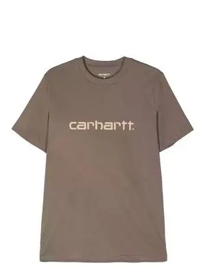 Carhartt Work In Progress Script Cotton T-shirt - Brown