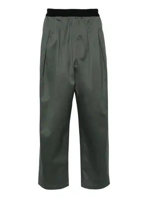 MAISON MARGIELA Pleated Wide Leg Trousers - Grey