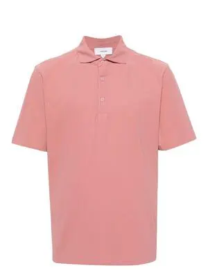 LARDINI Short-sleeve Cotton Polo Shirt - Pink