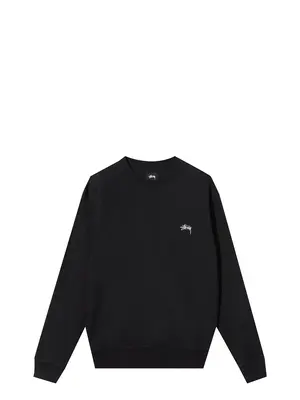 StÜssy Stock Logo Crew - Black