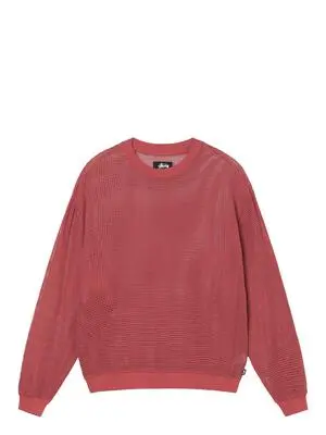 StÜssy Mesh Long-sleeve Crew - Red