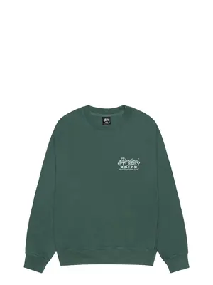 StÜssy Ist Crew Pigment Dyed 'forest - Green