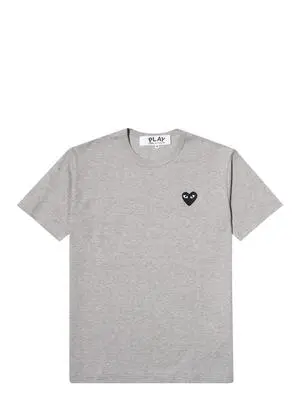 Play Comme Des Garcon Play T-shirt With Black Heart - Grey