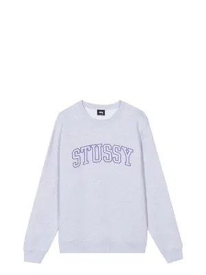 StÜssy Outline Applique Crewneck - Grey