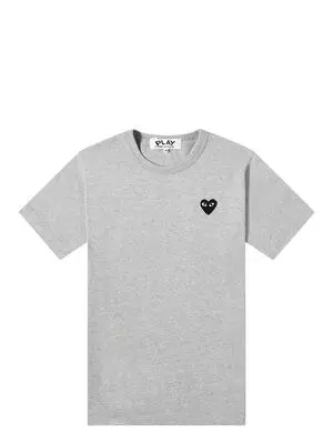 Play Comme Des Garcon Heart Logo T-shirt - Grey