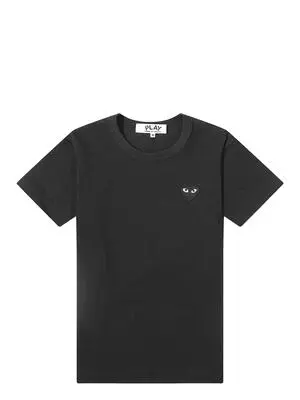 Play Comme Des Garcon Basic Logo Tee - White
