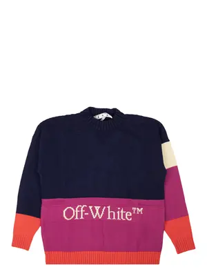 Off-White Color Block Pullover - Blue