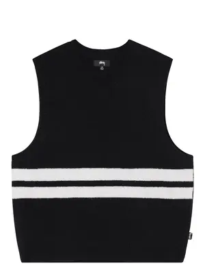 StÜssy Brushed Mohair Vest - Black