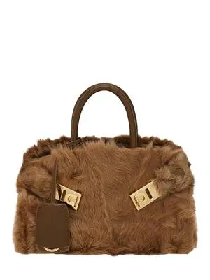 FERRAGAMO Hug Handbag - Brown