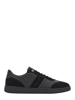 FERRAGAMO Low Top Sneaker - Black