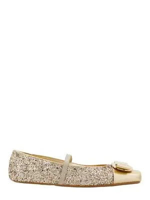 FERRAGAMO Vara Ballet Flat Gold