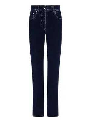 FERRAGAMO Five-pocket Straight Trousers - Blue