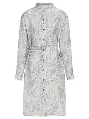FERRAGAMO Silk Shirt Dress - Blue