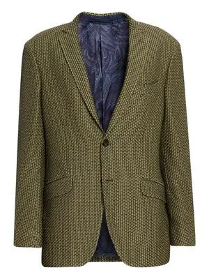 Etro Basic Textured Blazer Camouflage