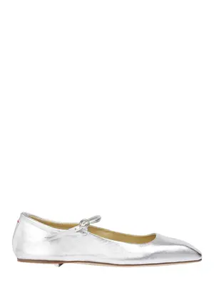AeydĒ Uma Metallic Ballerina Flats - Silver
