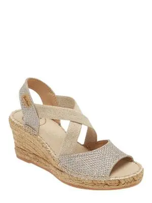 TONI PONS Sol Wedge Espadrille Sandal - Platinum
