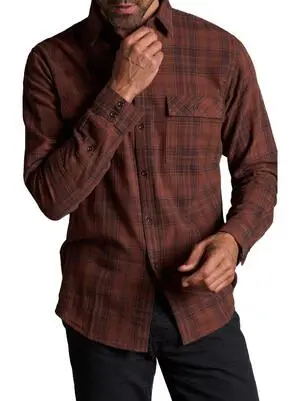 ROAN Redding Plaid Flannel Button-up Shirt - Cordovan Plaid