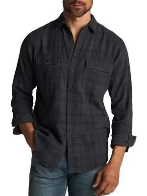 ROAN Redding Plaid Flannel Button-up Shirt - Midnight Plaid